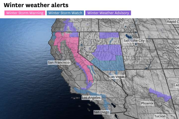 California storm to bring major snow to Tahoe, Big Bear mountains