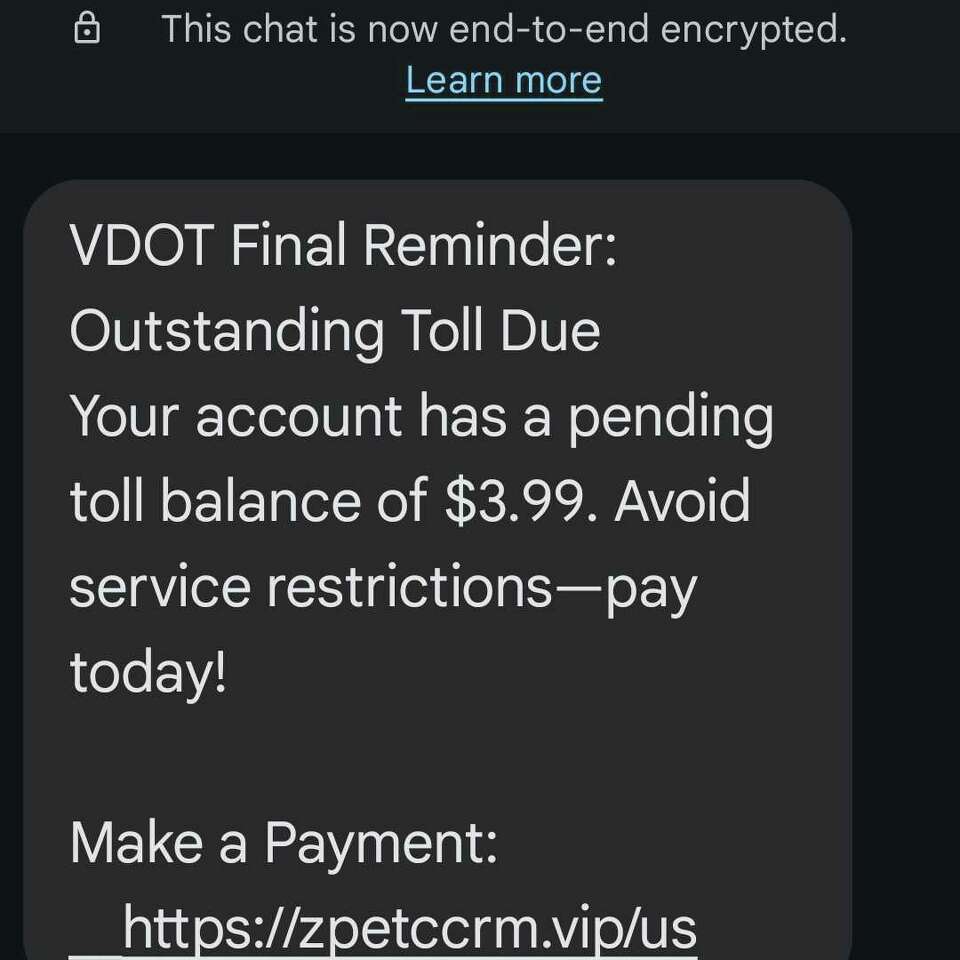 FBI alerts drivers to toll text phishing scam