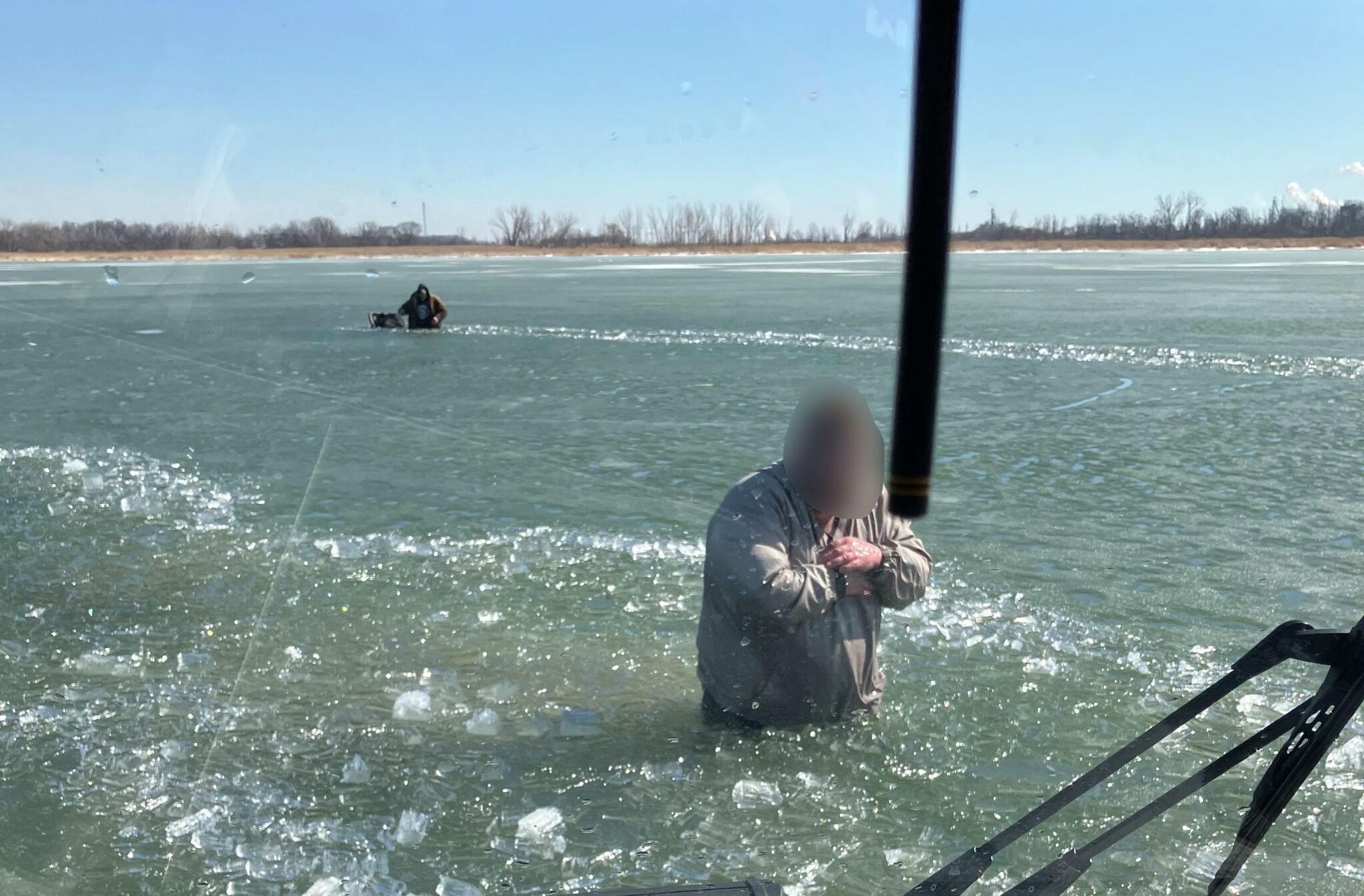 Dramatic Photos Video Show Ice Rescue From Saginaw Bay