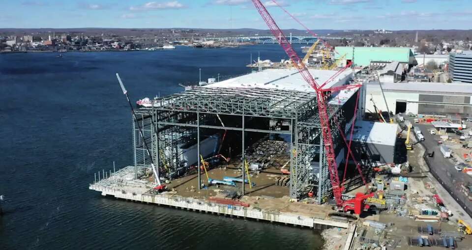 Groton's new Electric Boat shed valued at $640M, at top of CT tax list