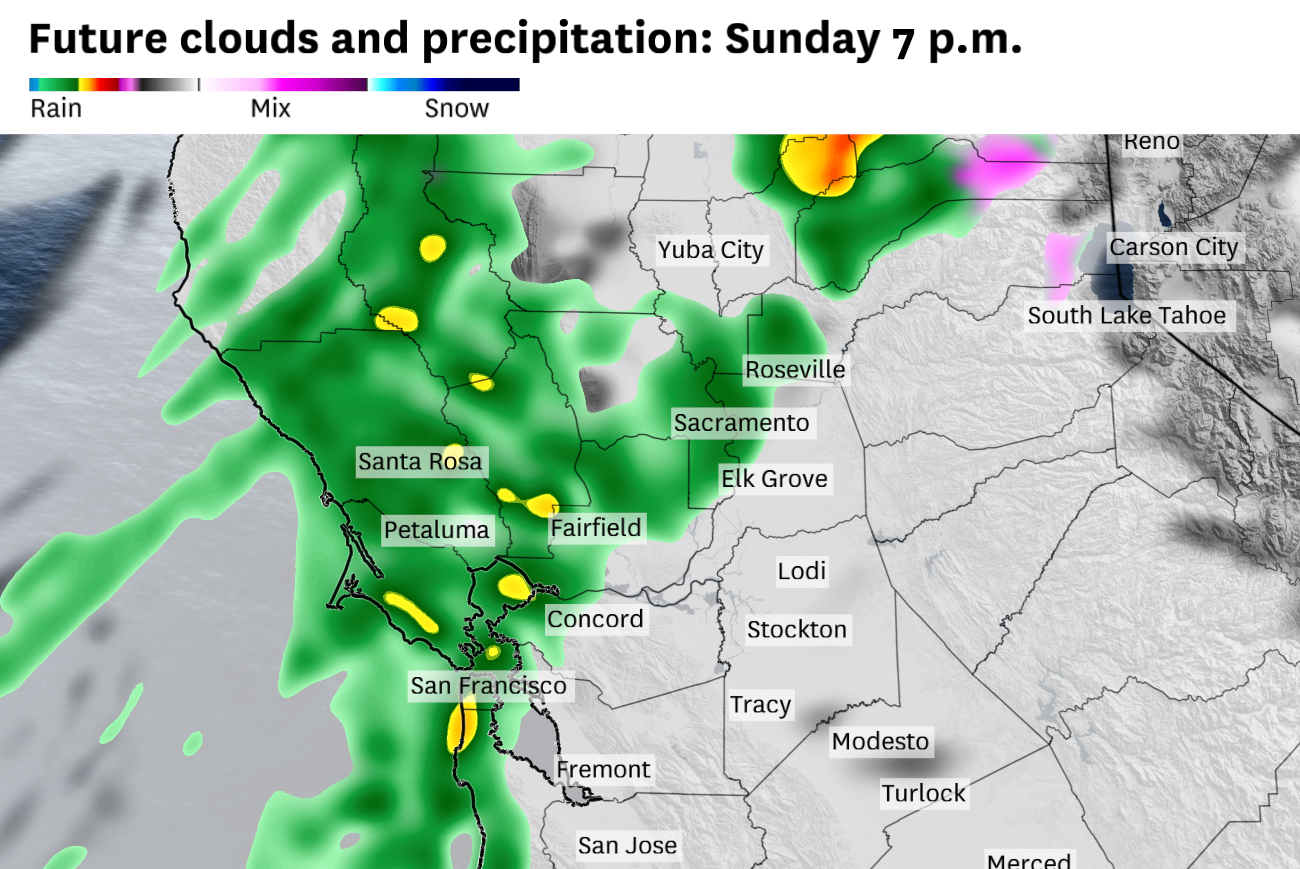 Storm to bring Bay Area winds over 50 mph, Sierra gusts up to 100 mph