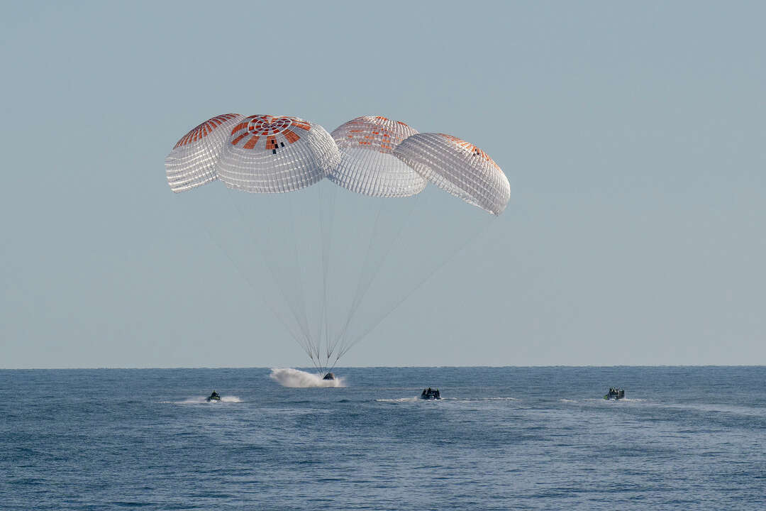 NASA astronauts splash down off Florida coast, ending 9-month saga
