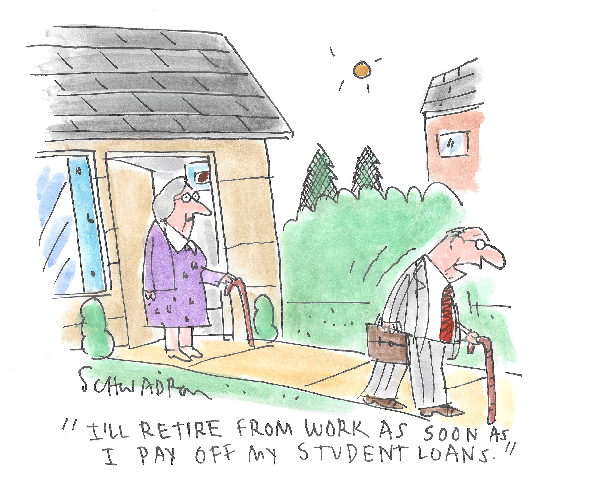 Opinion cartoon: Almost paid