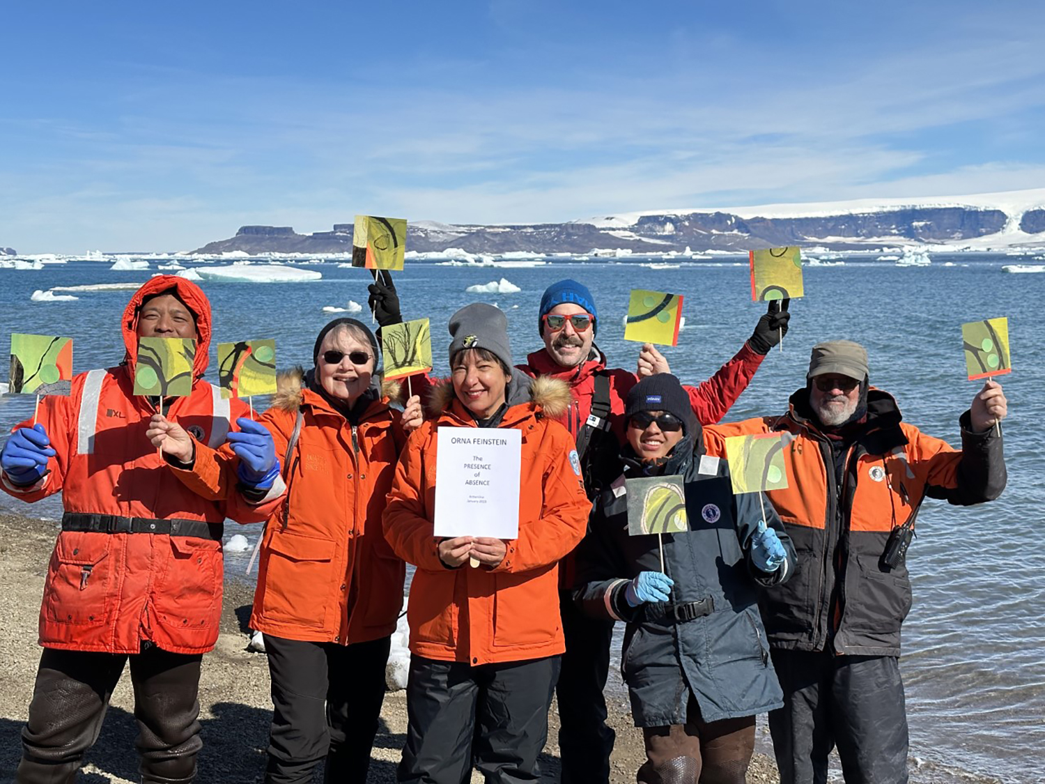 Orna Feinstein's polar art exhibition now in Texas