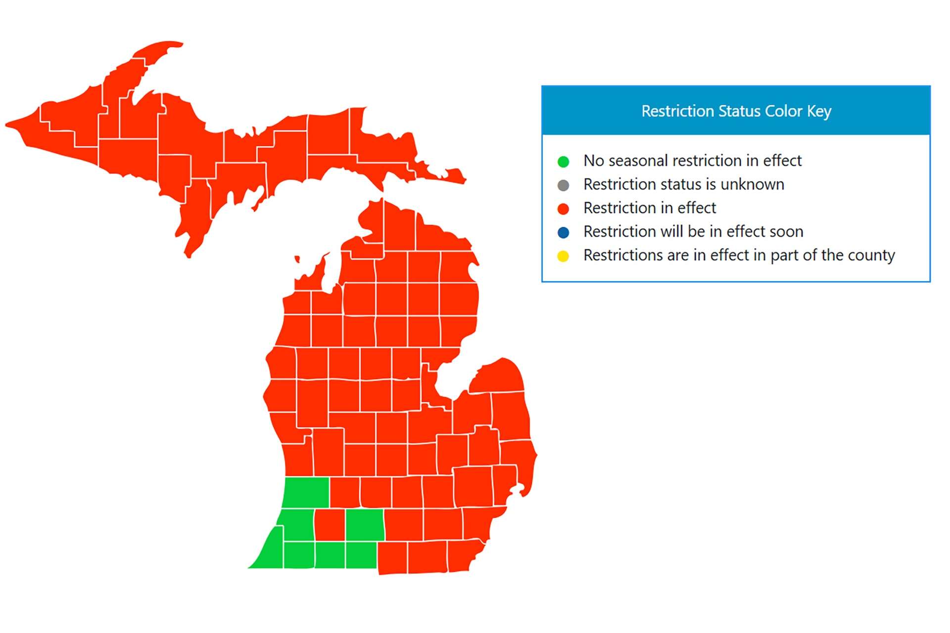 Michigan begins lifting weight restrictions March 20