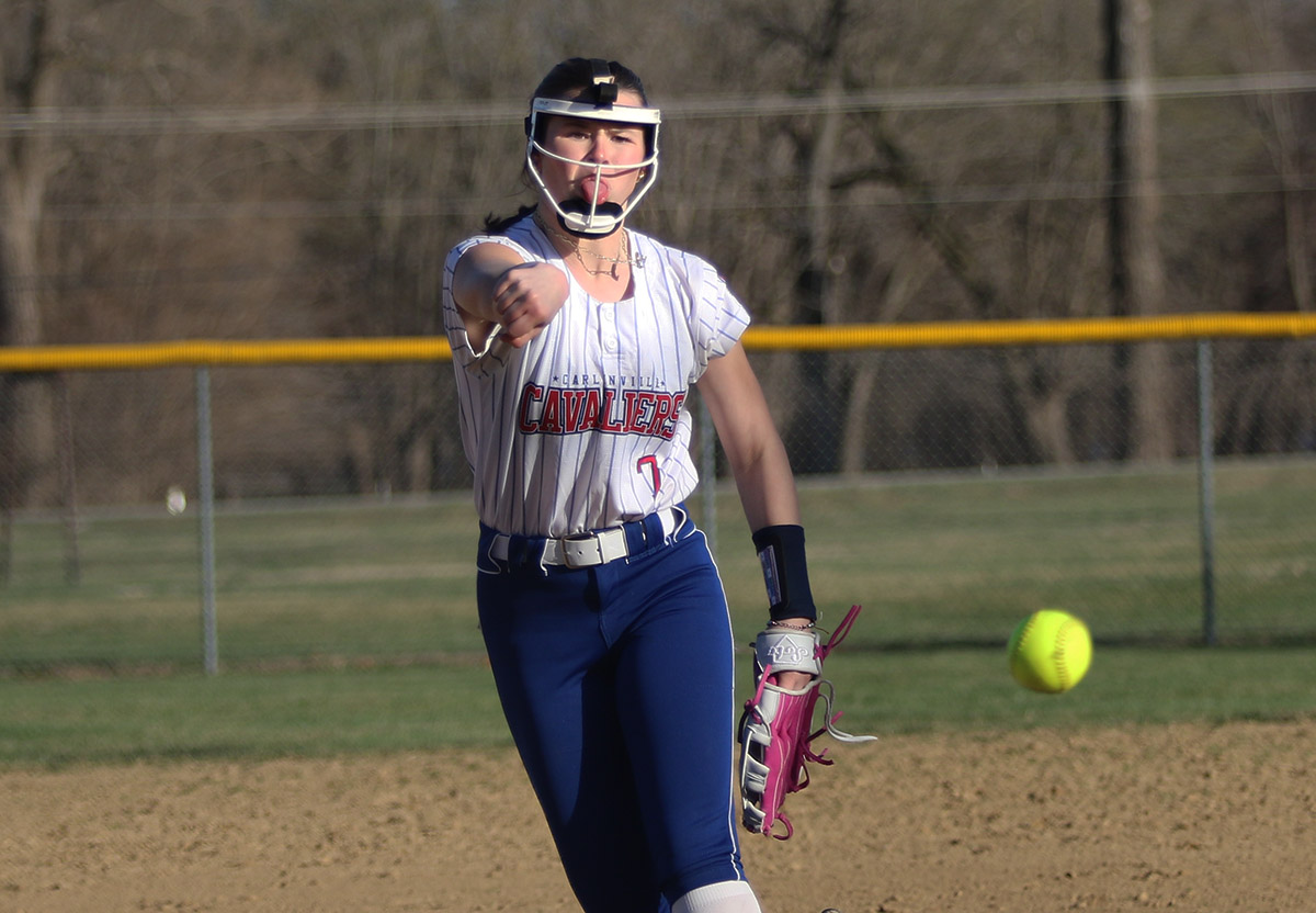 Hallie Gibson hurls Carlinville to 'huge win' over Calhoun
