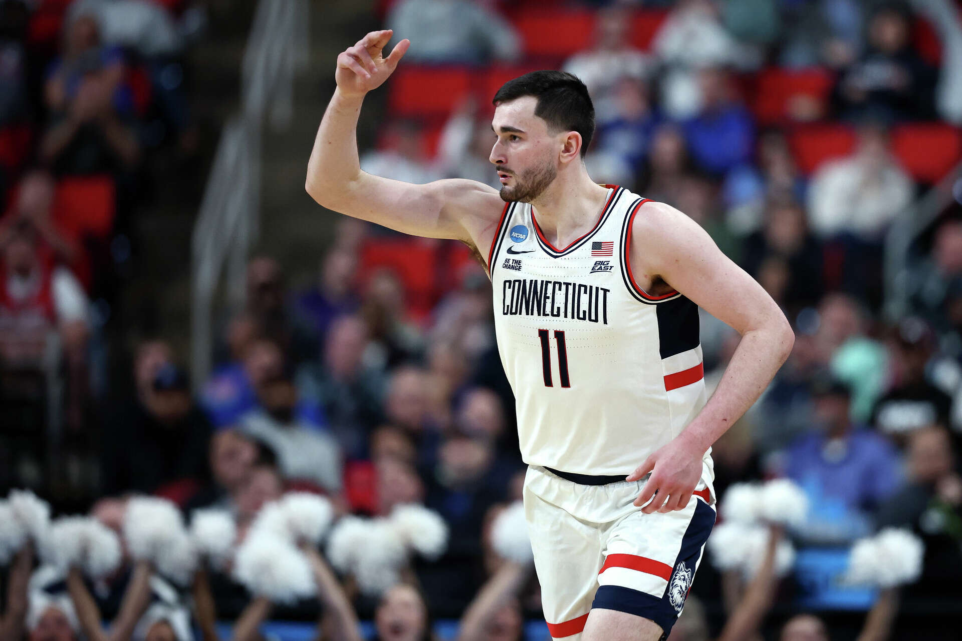 Alex Karaban leads UConn men's basketball to March Madness win