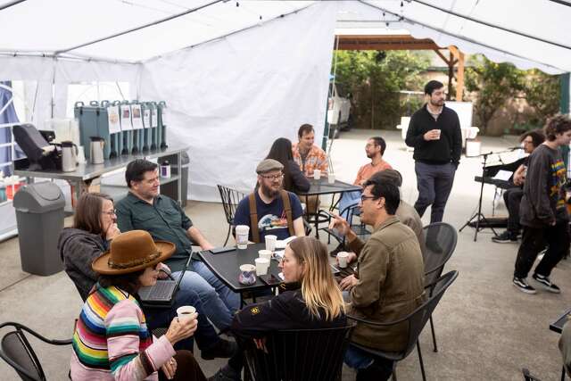 This unconventional coffee roaster became the hub for a Bay Area town