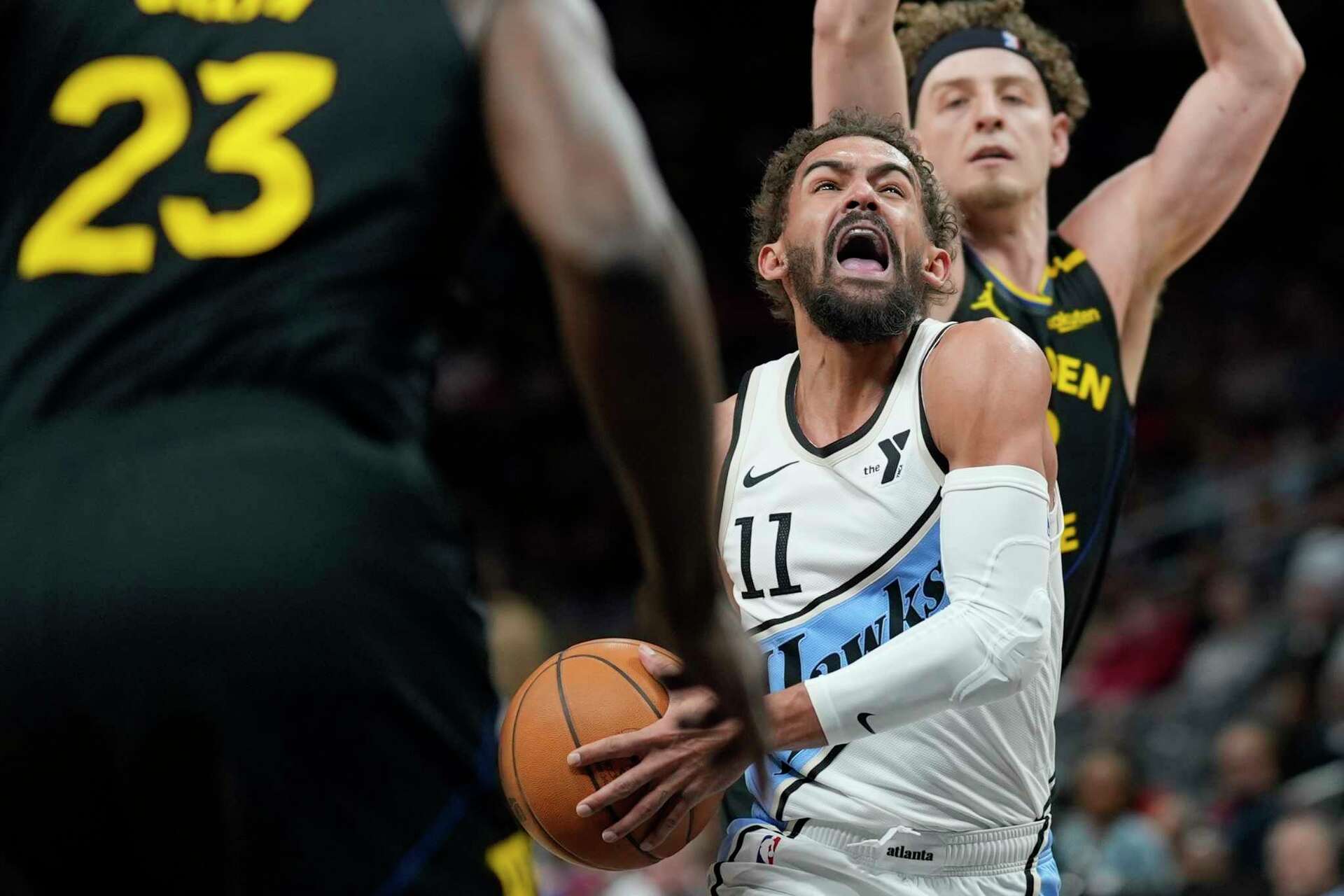 Minus Steph Curry, Warriors’ rally falls short vs Trae Young’s Hawks