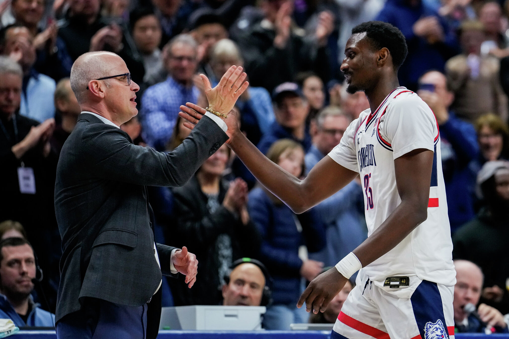 UConn men's basketball center Samson Johnson set this program record