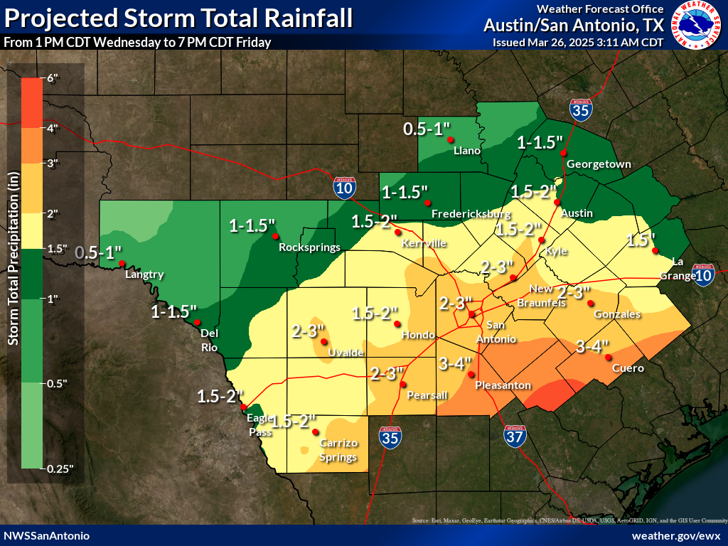 Heavy rain, strong storms aim for South Texas. Here’s a timeline.