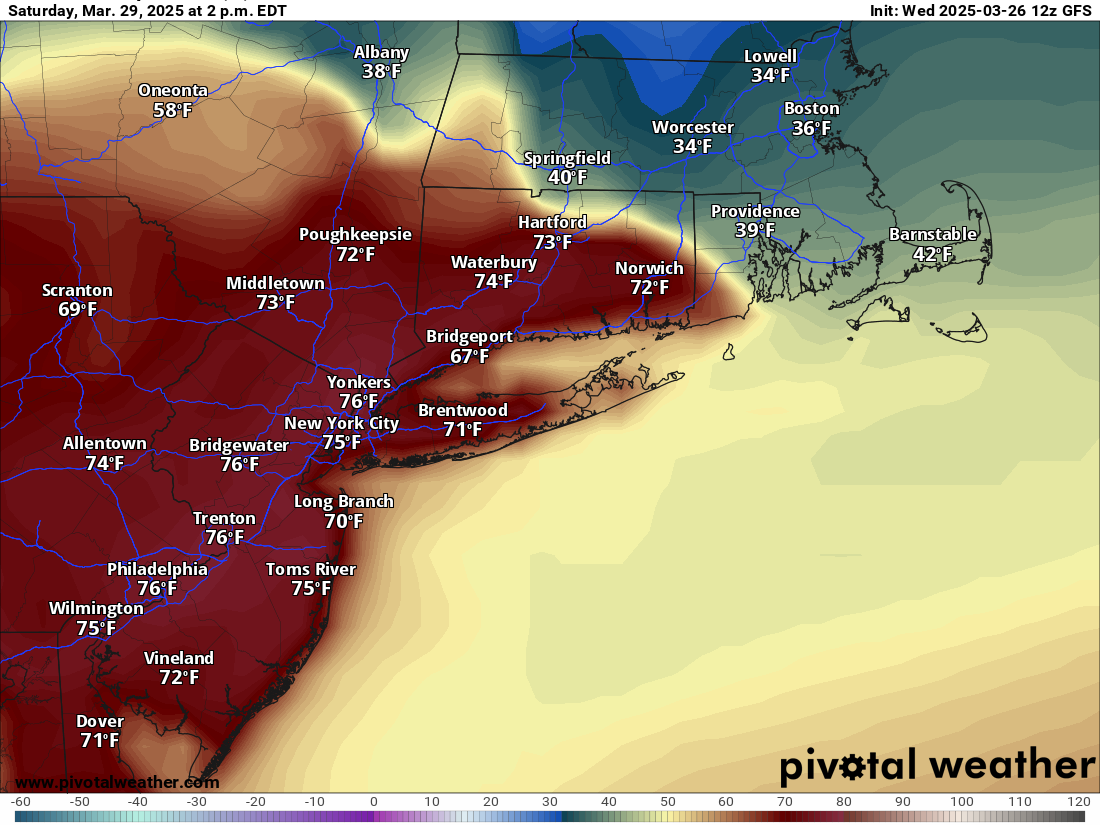 CT weather forecast sees warmest Saturday of the year so far