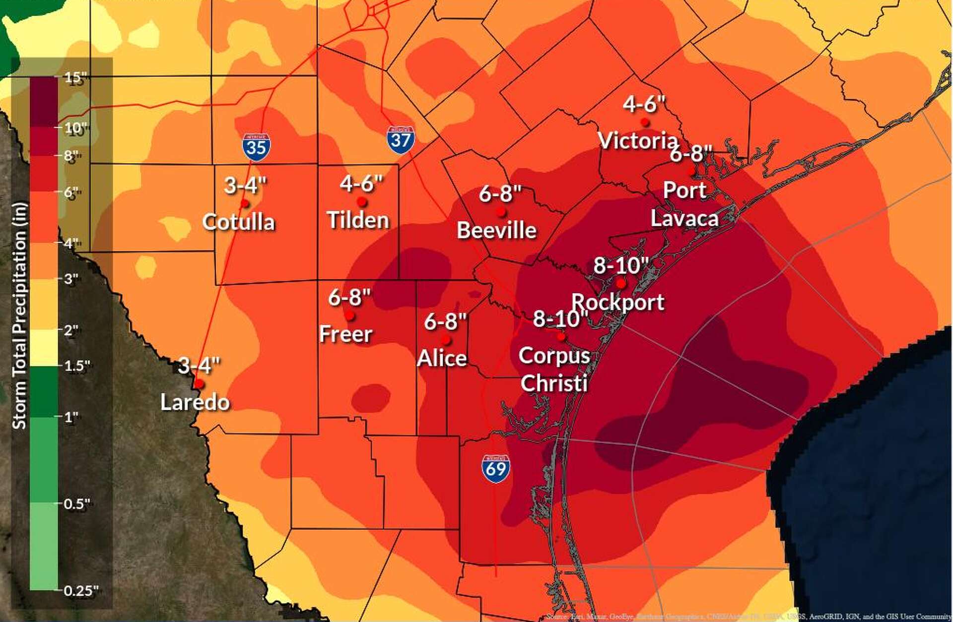 Flash flood watch active for Webb County, South Texas amid storms