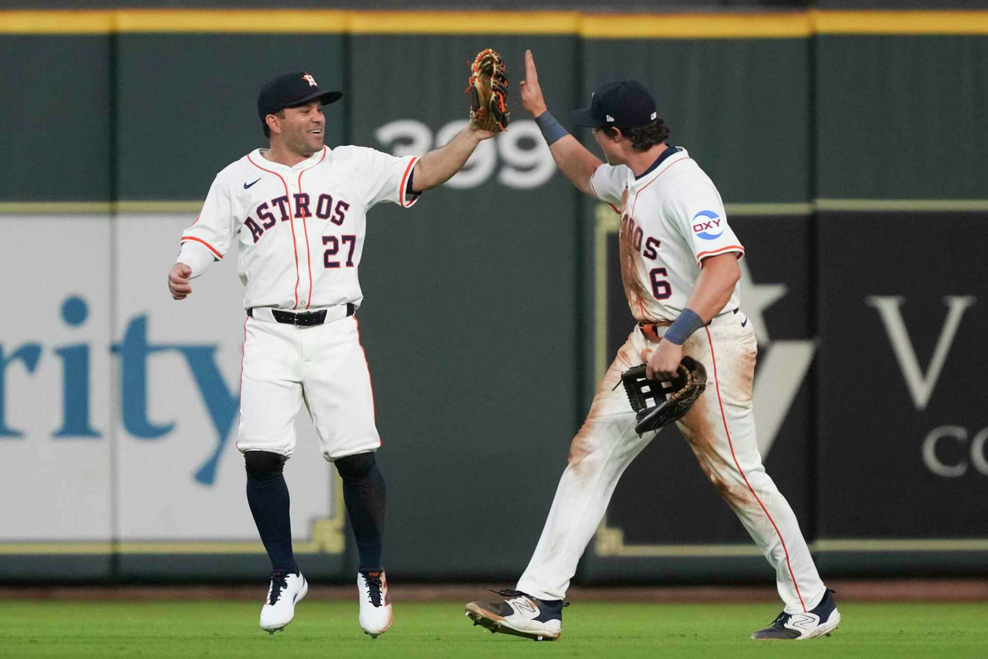 How did Jose Altuve’s first game in left field with the Astros go?
