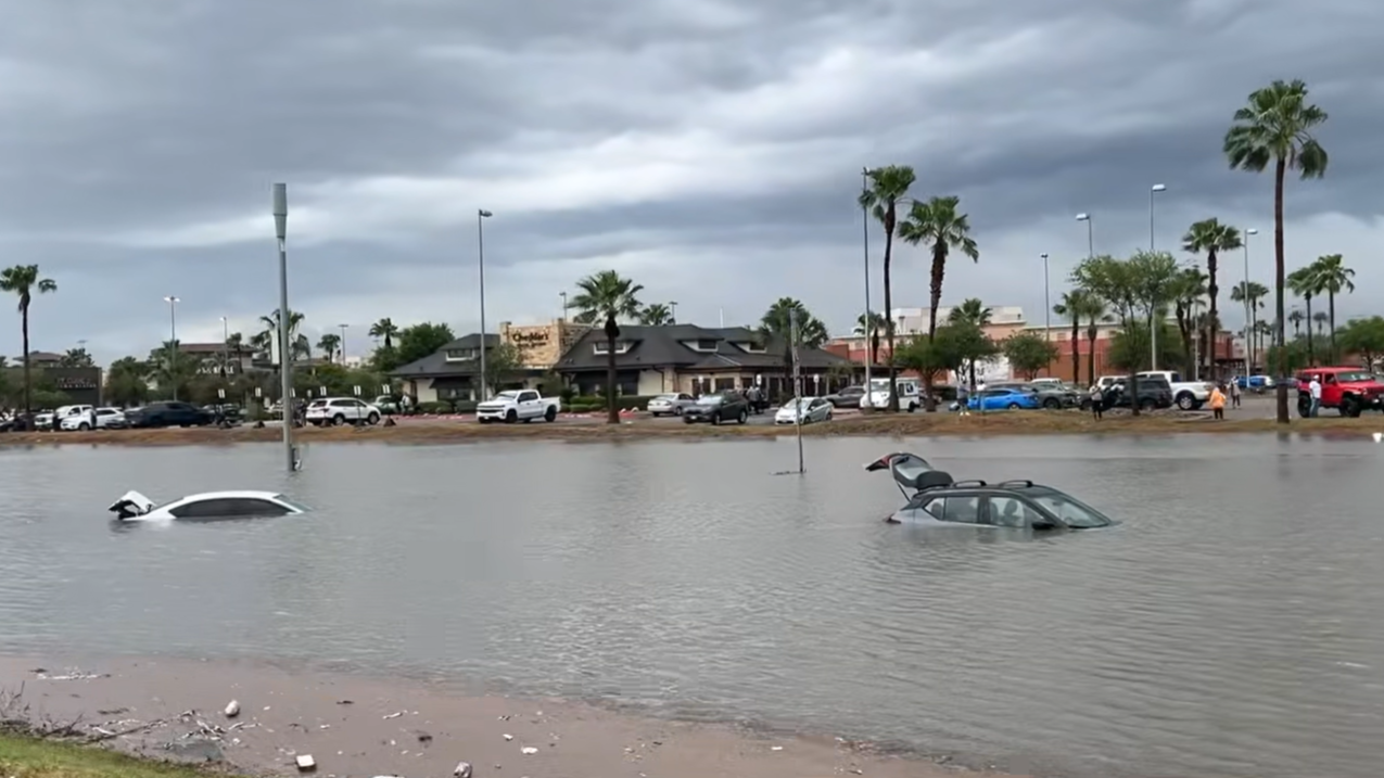 Rio Grande Valley flooding submerges cars in record rainfall