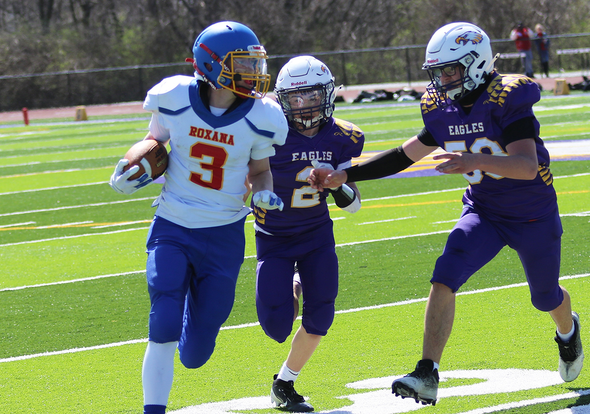 Junior high football in River Bend enjoying its spring fling