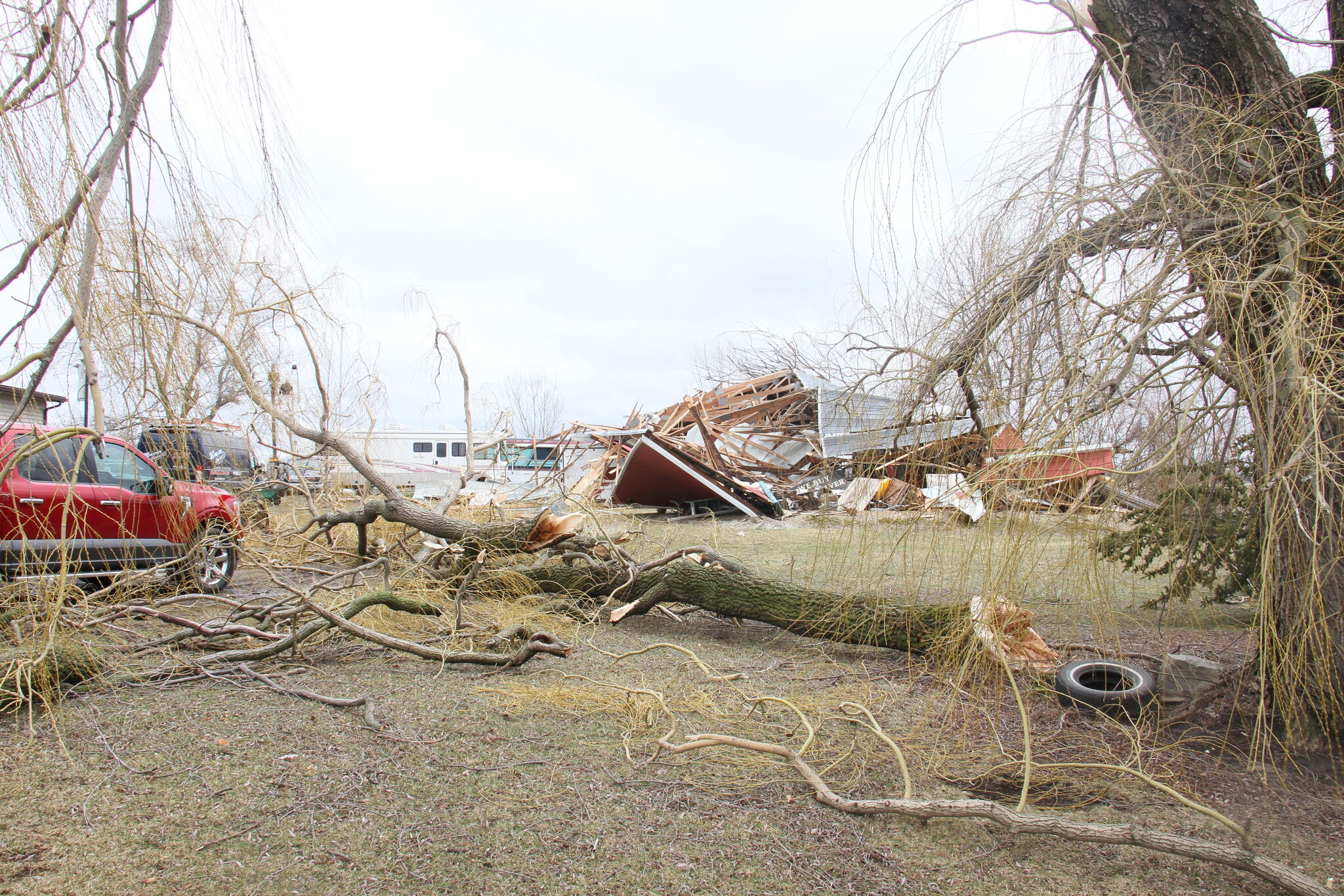 Huron County storm damages property, no tornadoes confirmed