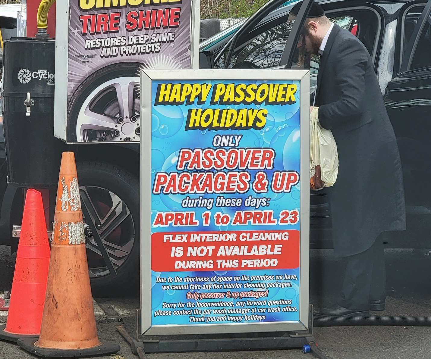 Super 4 Seasons car wash targeted Jews with Passover markup