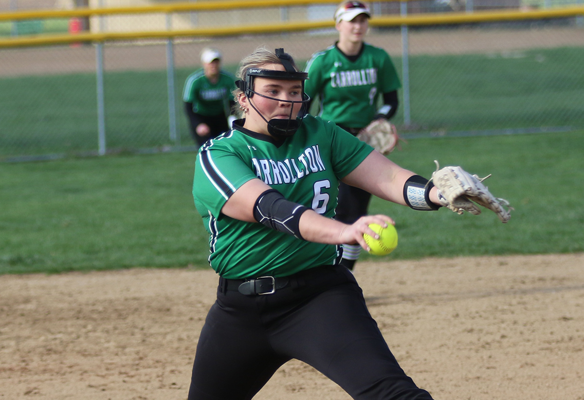 After six days off, Carrollton softball beats Staunton to get to 6-0