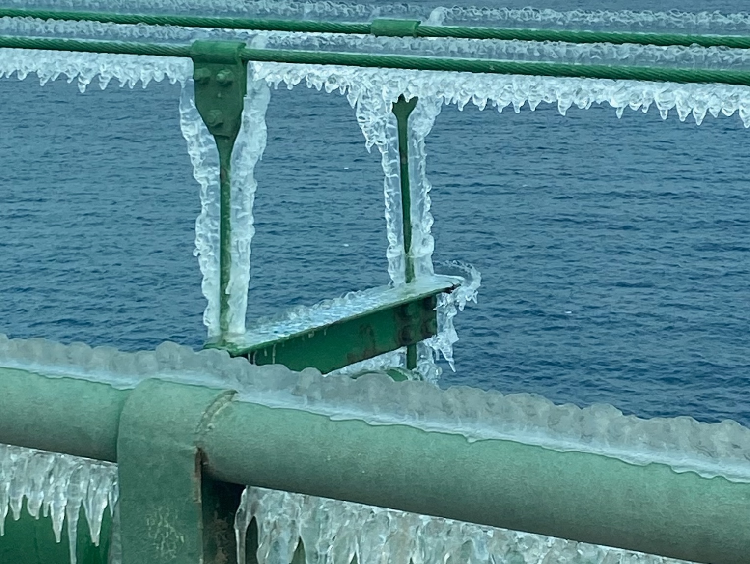 Mackinac Bridge closed again over hazardous falling ice