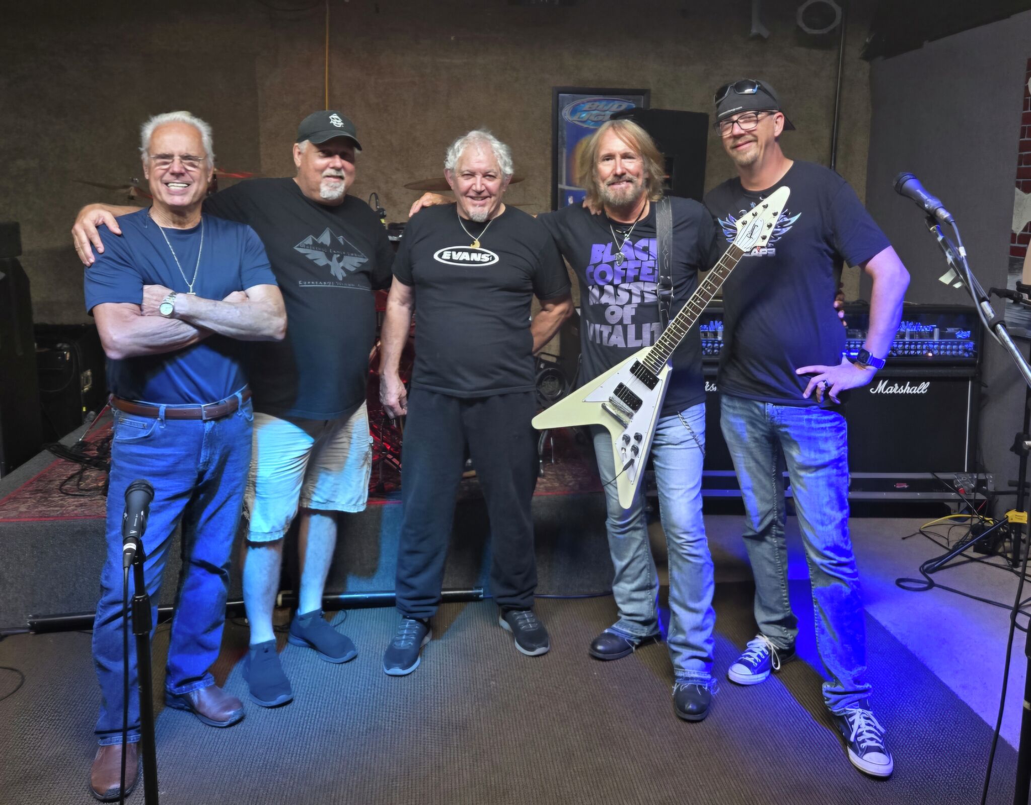 Ex-UFO drummer Andy Parker playing with UFO tribute band