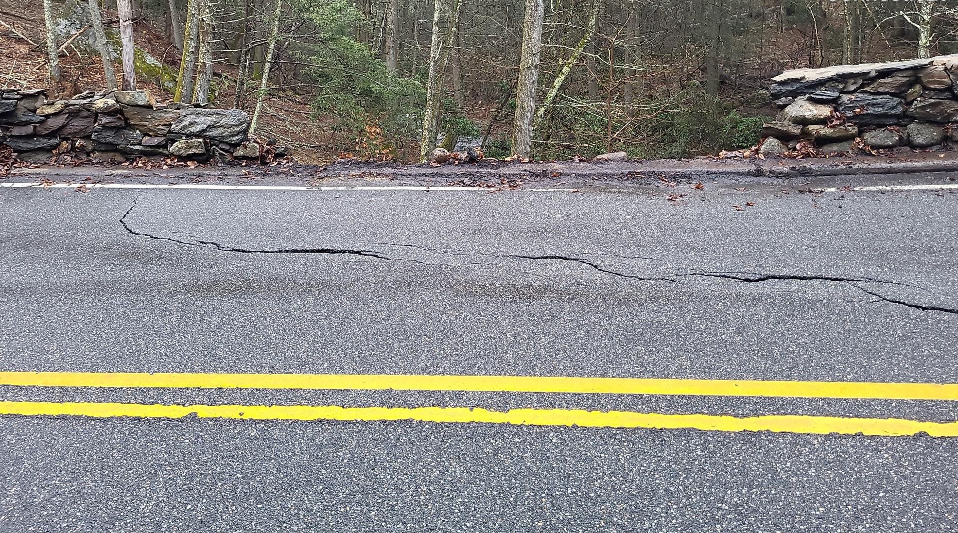 Downed wires, road washout affecting Connecticut after storms