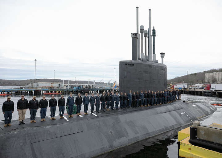 The Navy's newest submarine, the USS Iowa built in CT, ready for duty