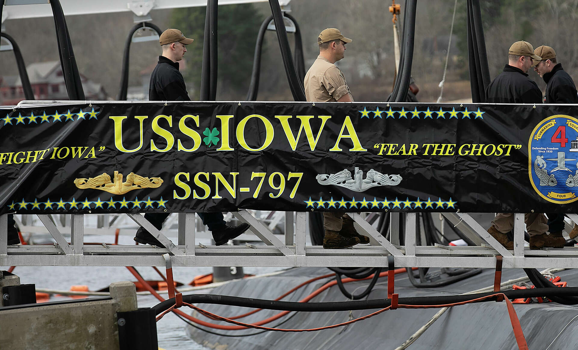 The Navy's newest submarine, the USS Iowa built in CT, ready for duty