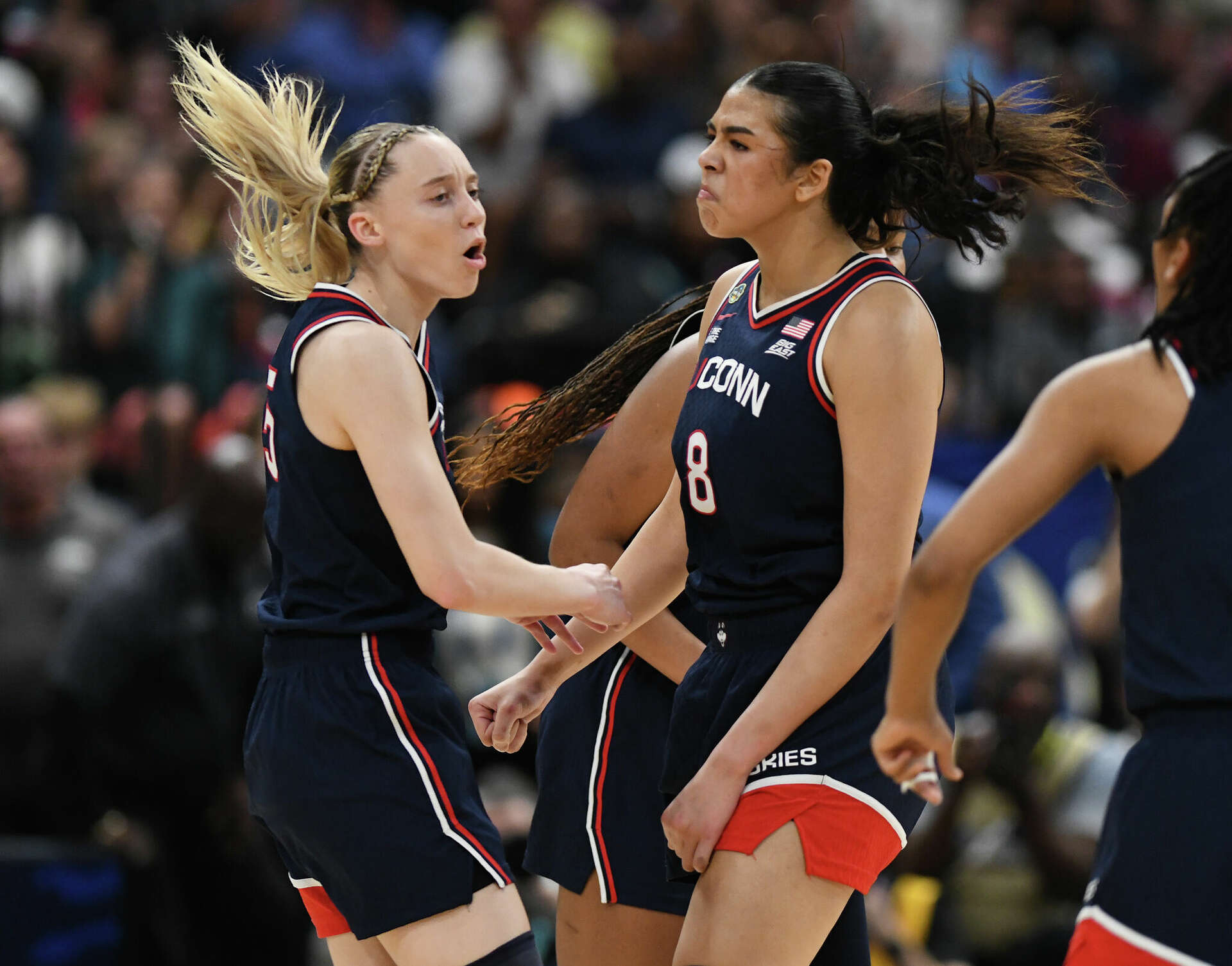 UConn center Jana El Alfy stands tall on Final Four stage
