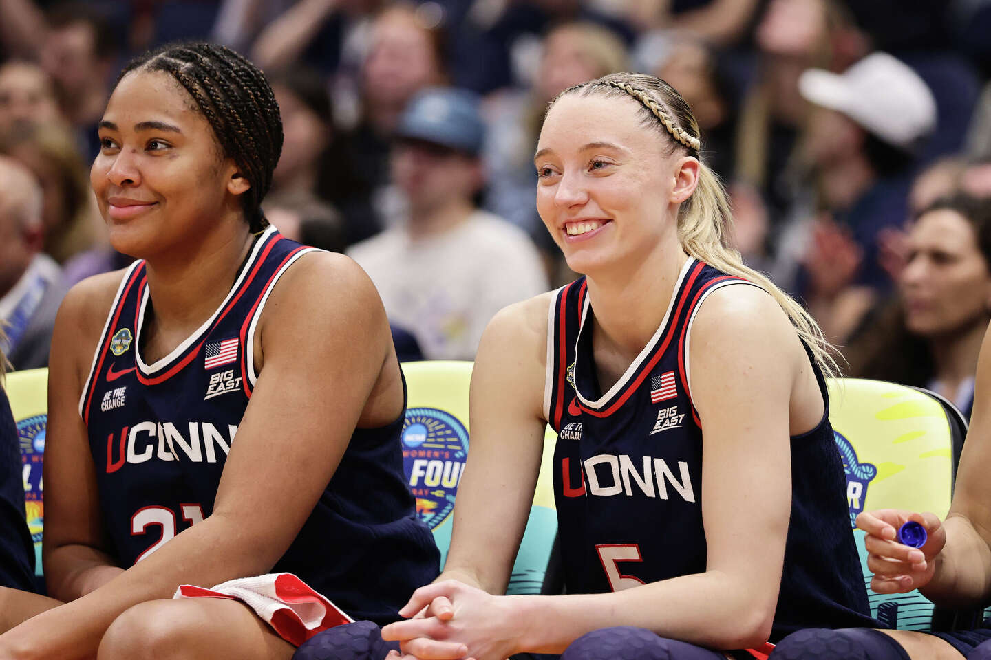 Azzi Fudd, Sarah Strong assisting Paige Bueckers in UConn title push