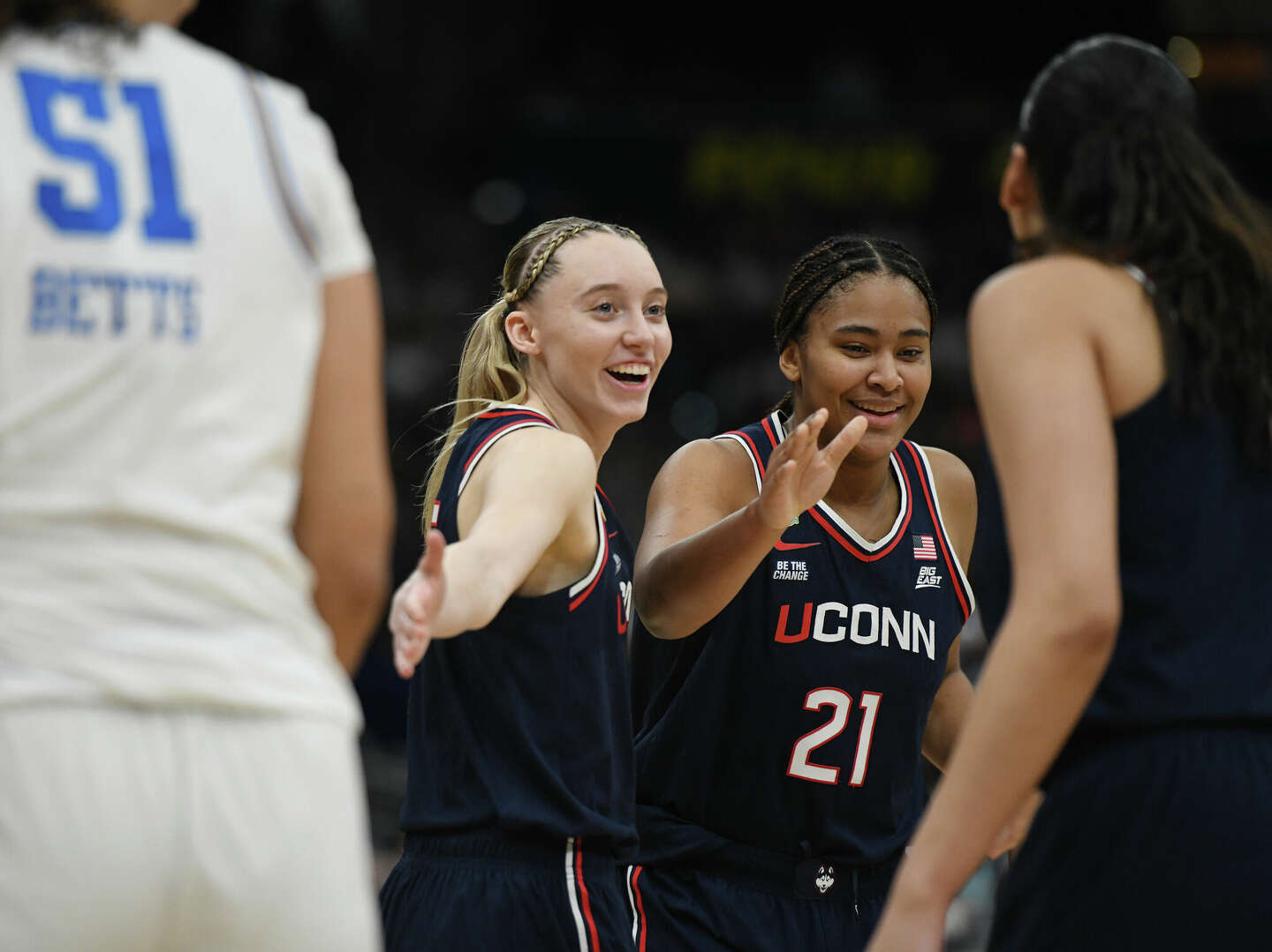 Paige Bueckers, Geno Auriemma share special bond: 'Given us so much'
