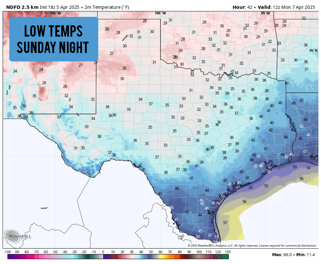 Houston temps to fall into 40s. Here’s how long we’ll stay cold.