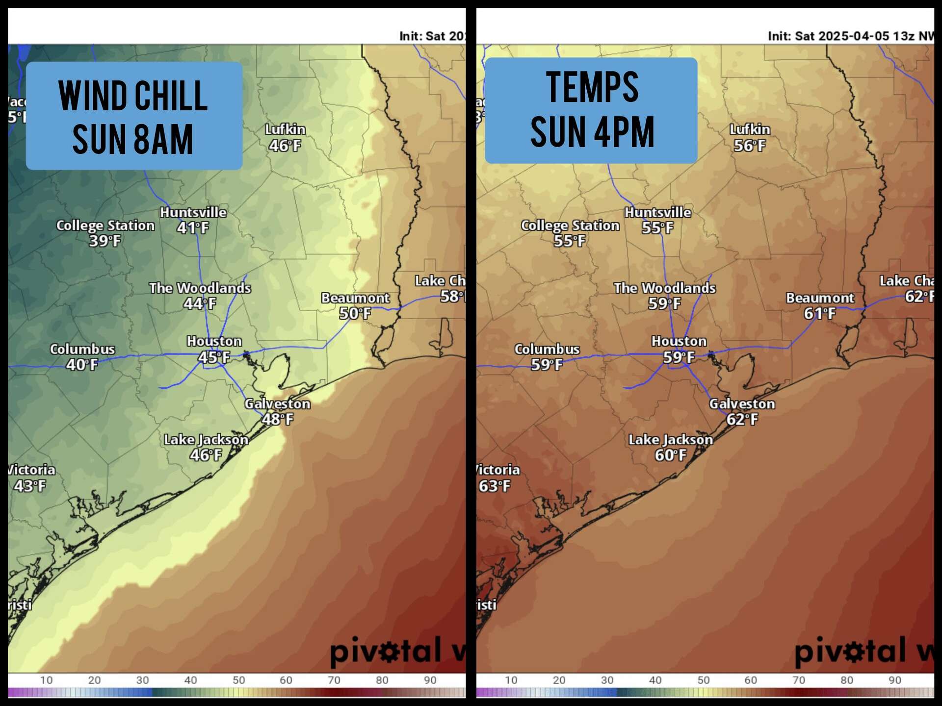 Houston temps to fall into 40s. Here’s how long we’ll stay cold.