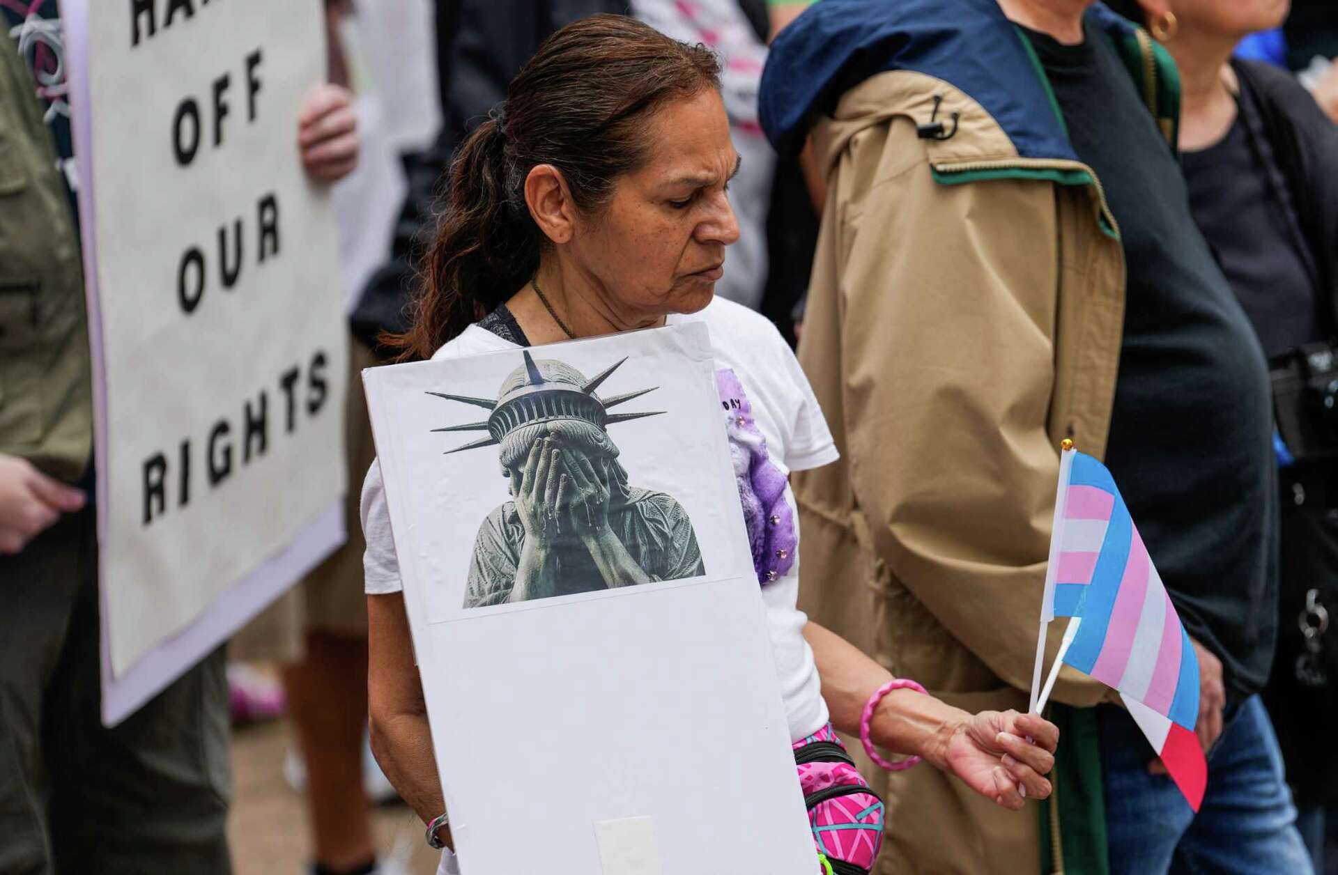 Hands Off! Thousands of protesters descend on City Hall