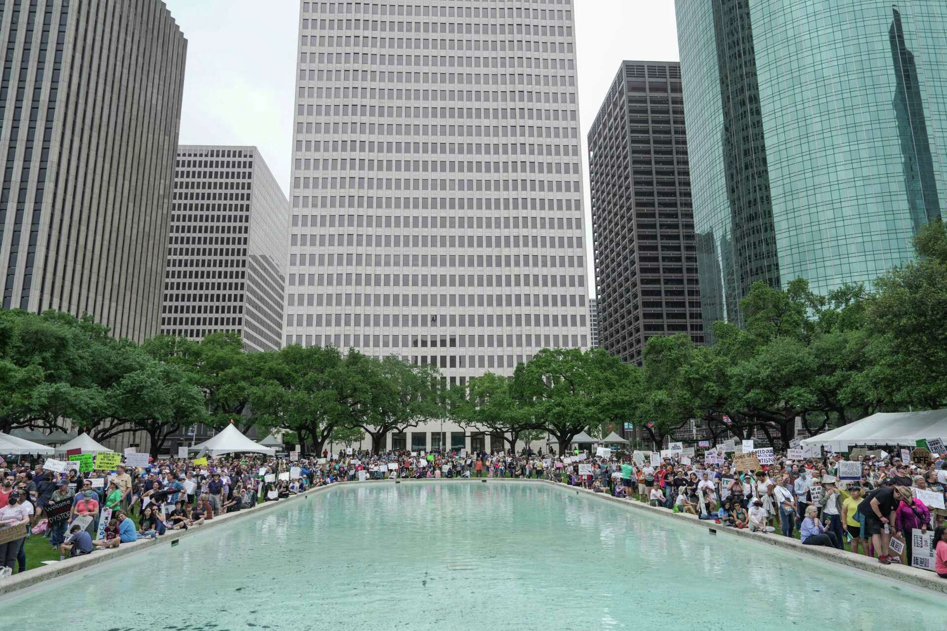 Hands Off! Thousands of protesters descend on City Hall