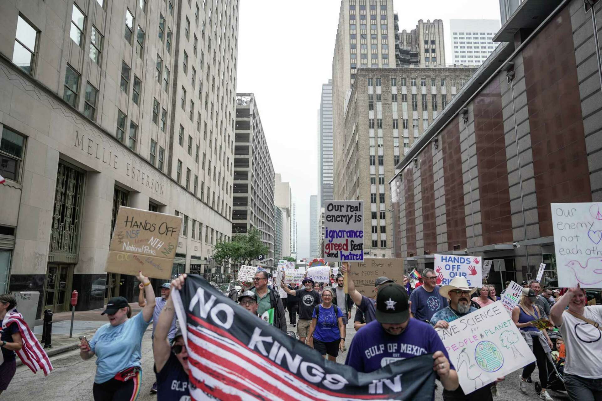 Hands Off! Thousands of protesters descend on City Hall