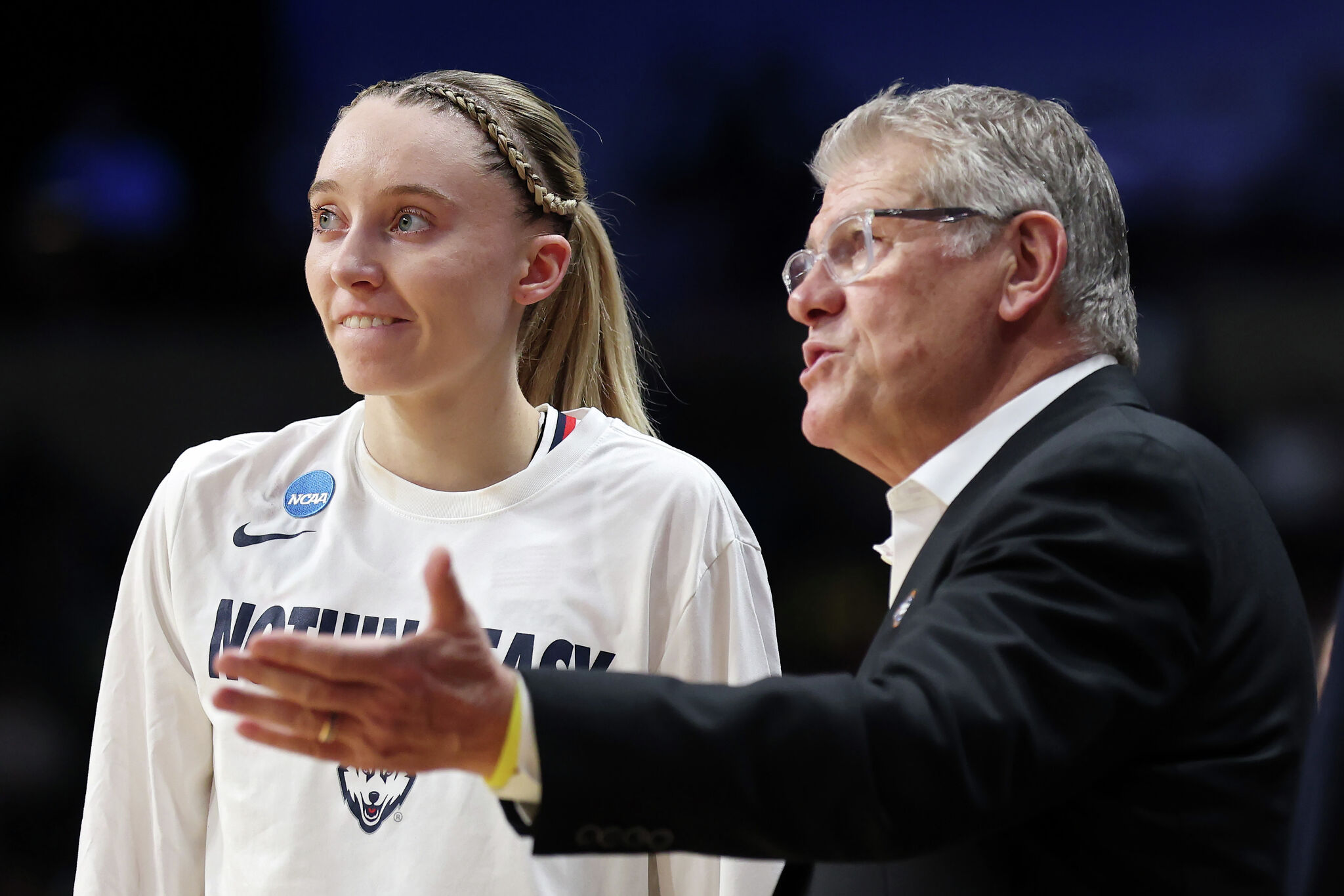 Paige Bueckers, Geno Auriemma share special bond: 'Given us so much'