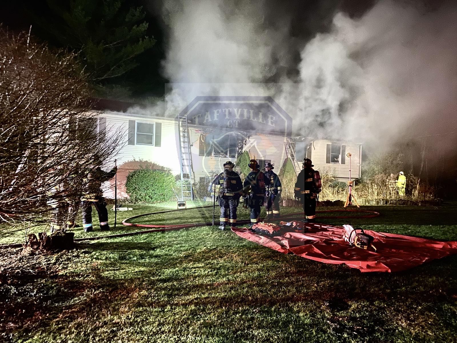 Griswold house fire sends person to hospital, officials say