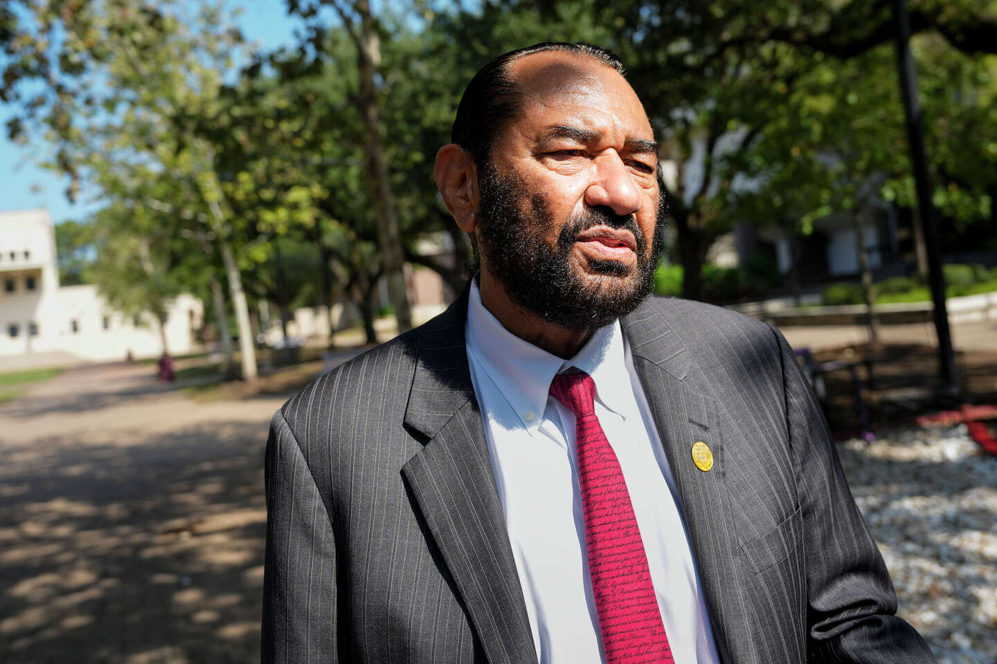 At Hands Off rally, Houston Rep. Al Green vows to impeach Trump