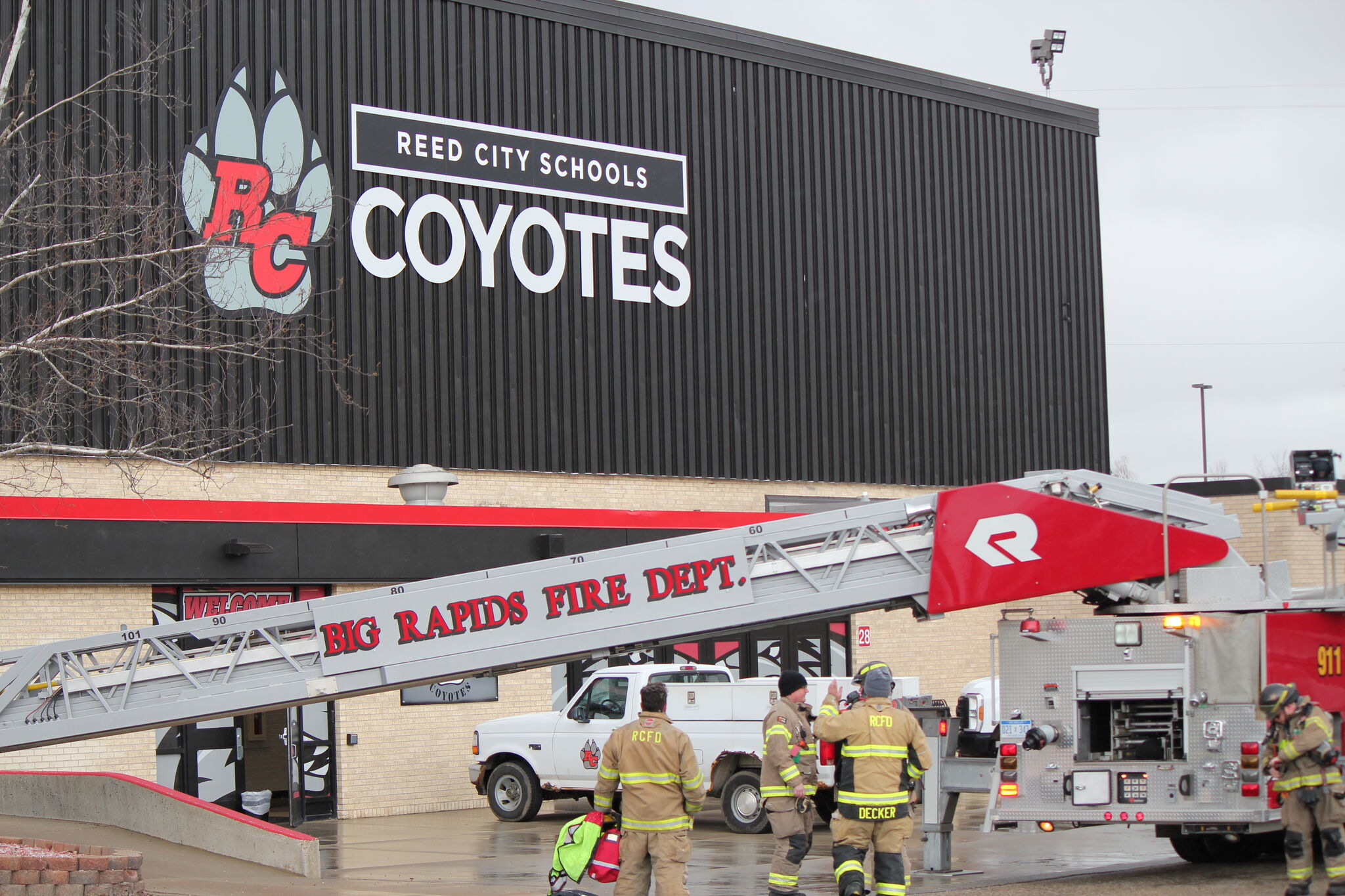 Firefighters respond to Reed City Michigan High School