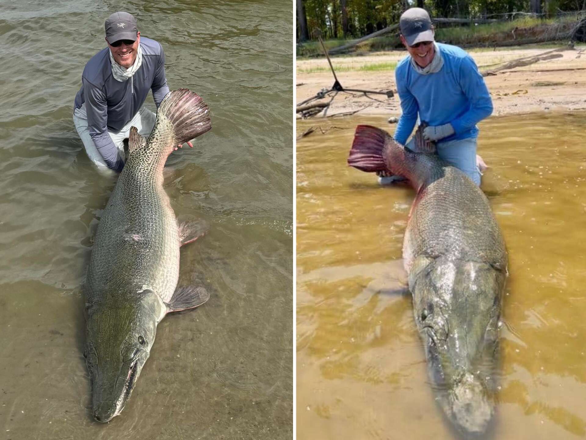 Art Weston catches record-breaking alligator gar in Texas