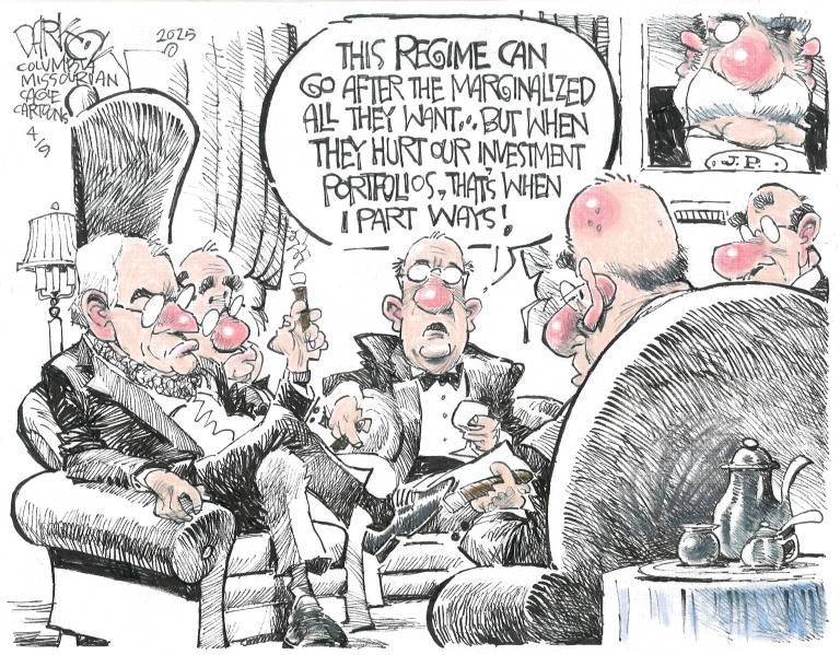 Opinion cartoon: Gone too far