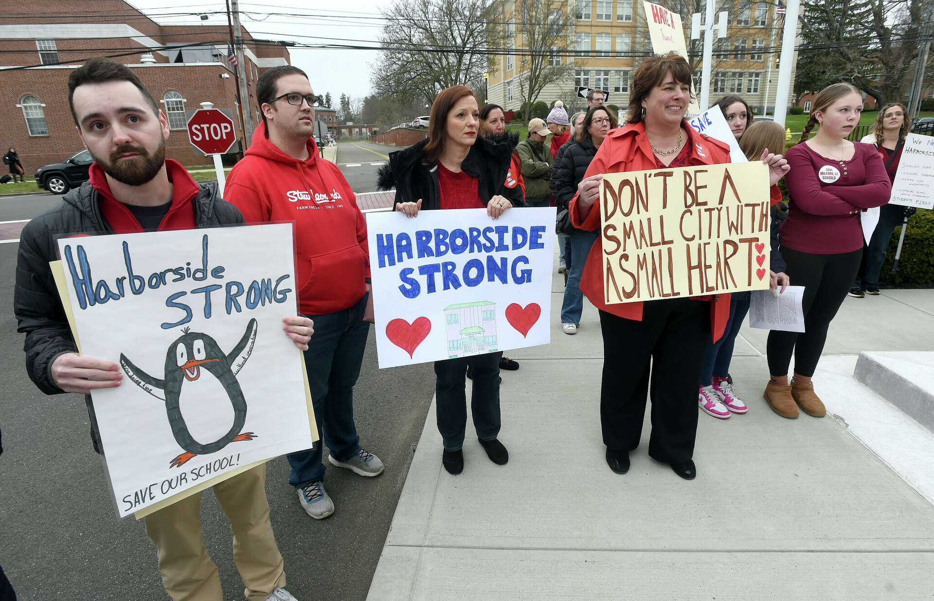 Milford schools community rallies against budget cut threats