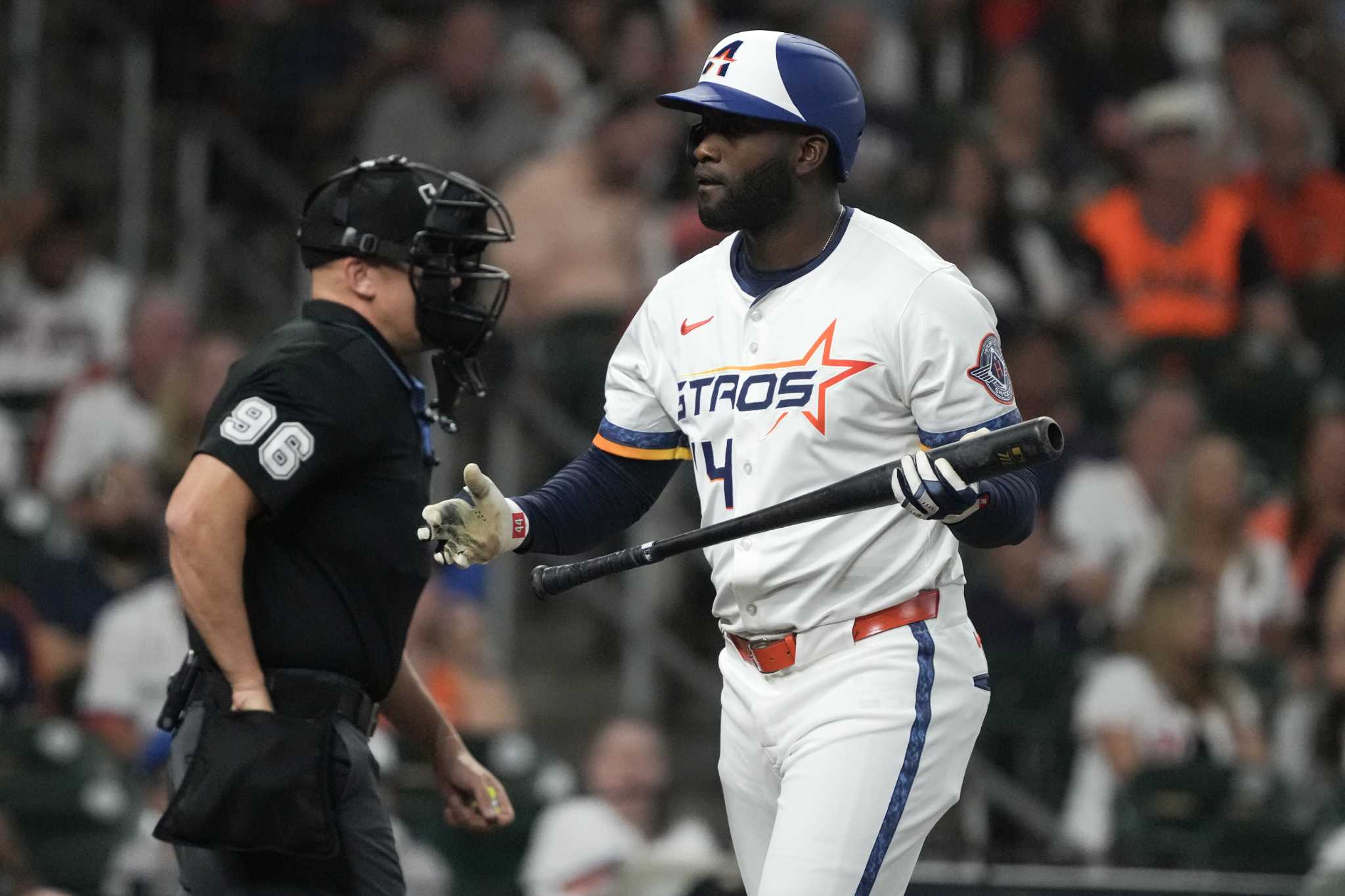 Houston Astros' slugger Yordan Alvarez has yet to hit stride at plate