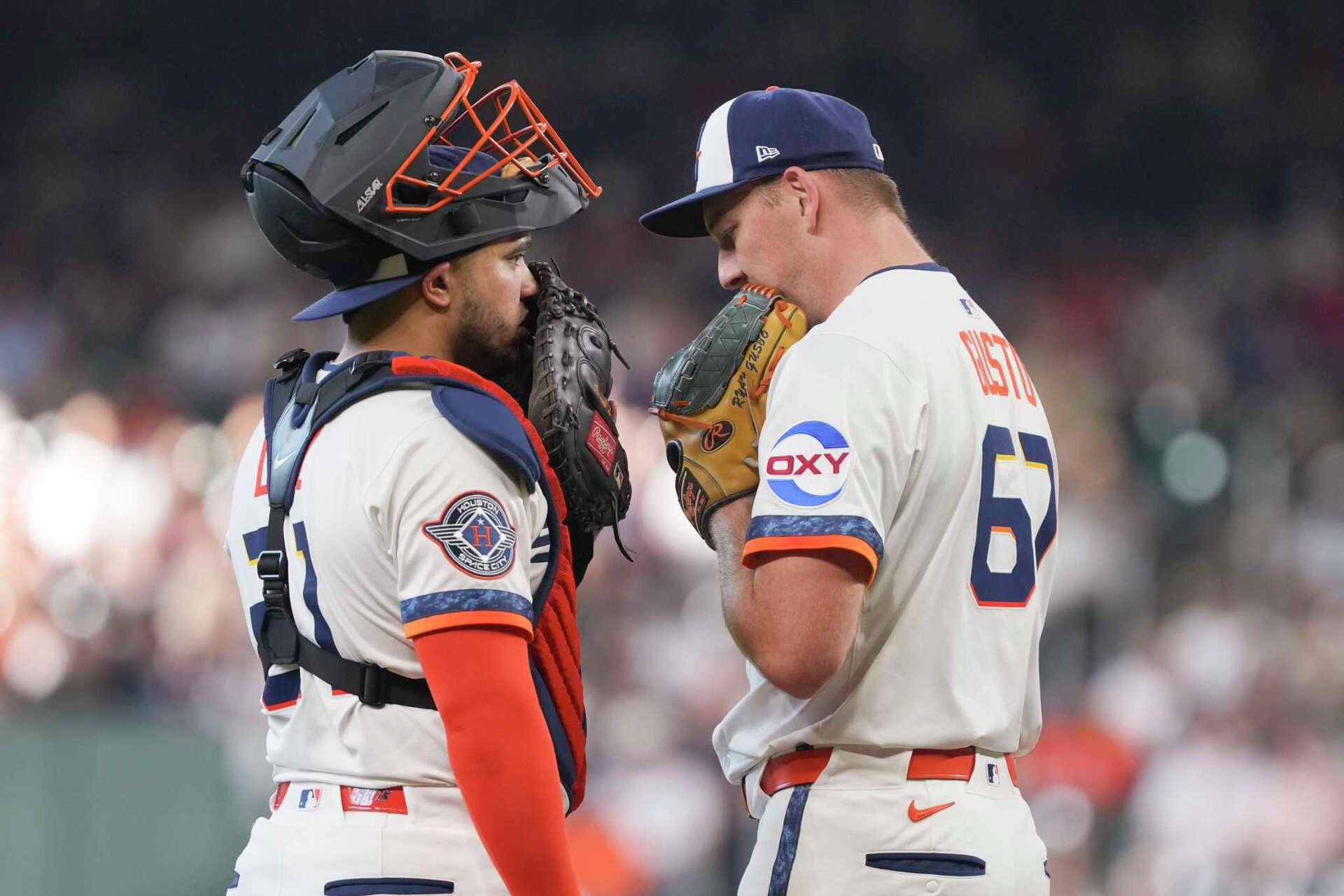 Houston Astros pitcher Ryan Gusto settles down after rough start