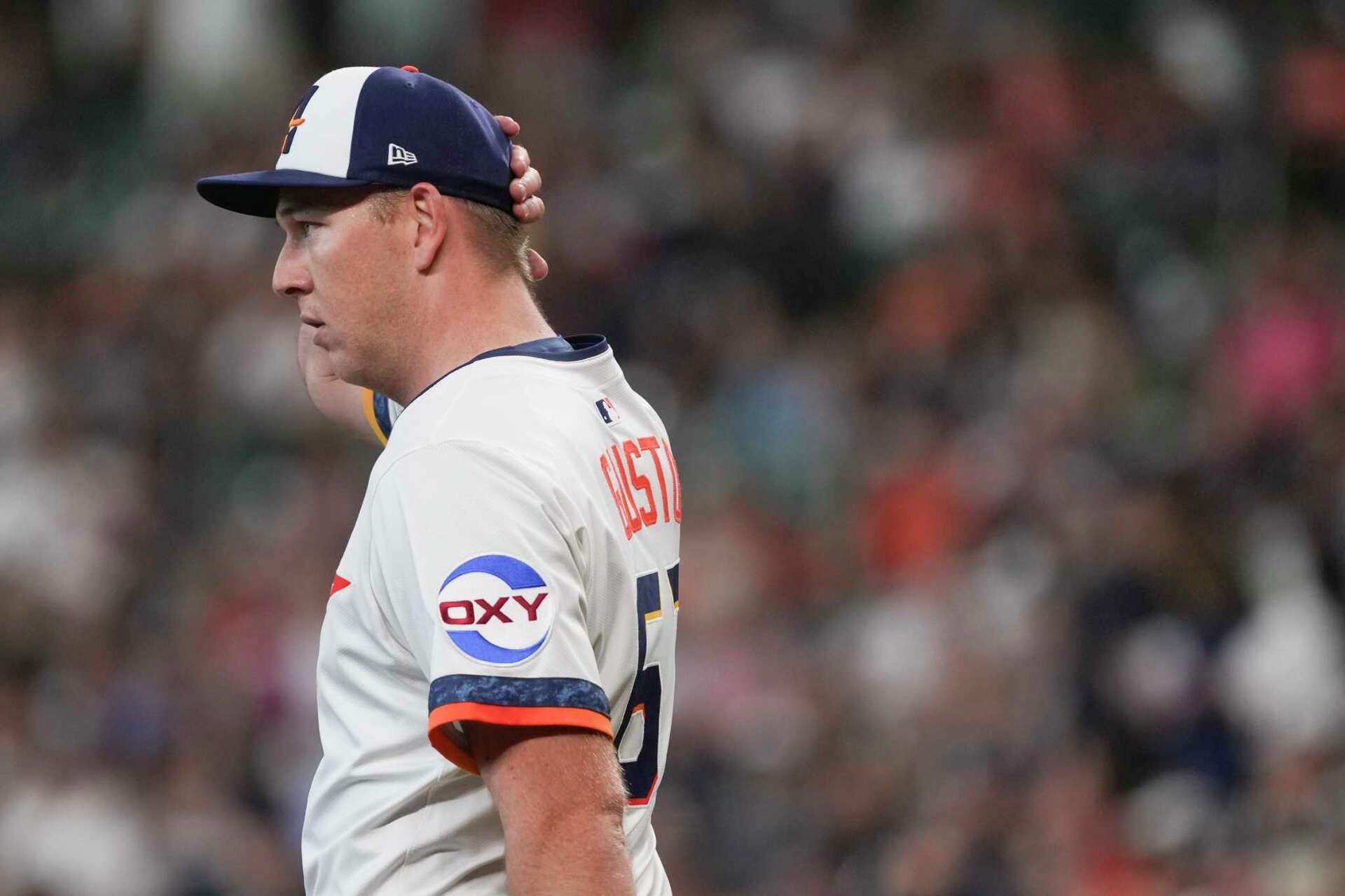 Houston Astros pitcher Ryan Gusto settles down after rough start