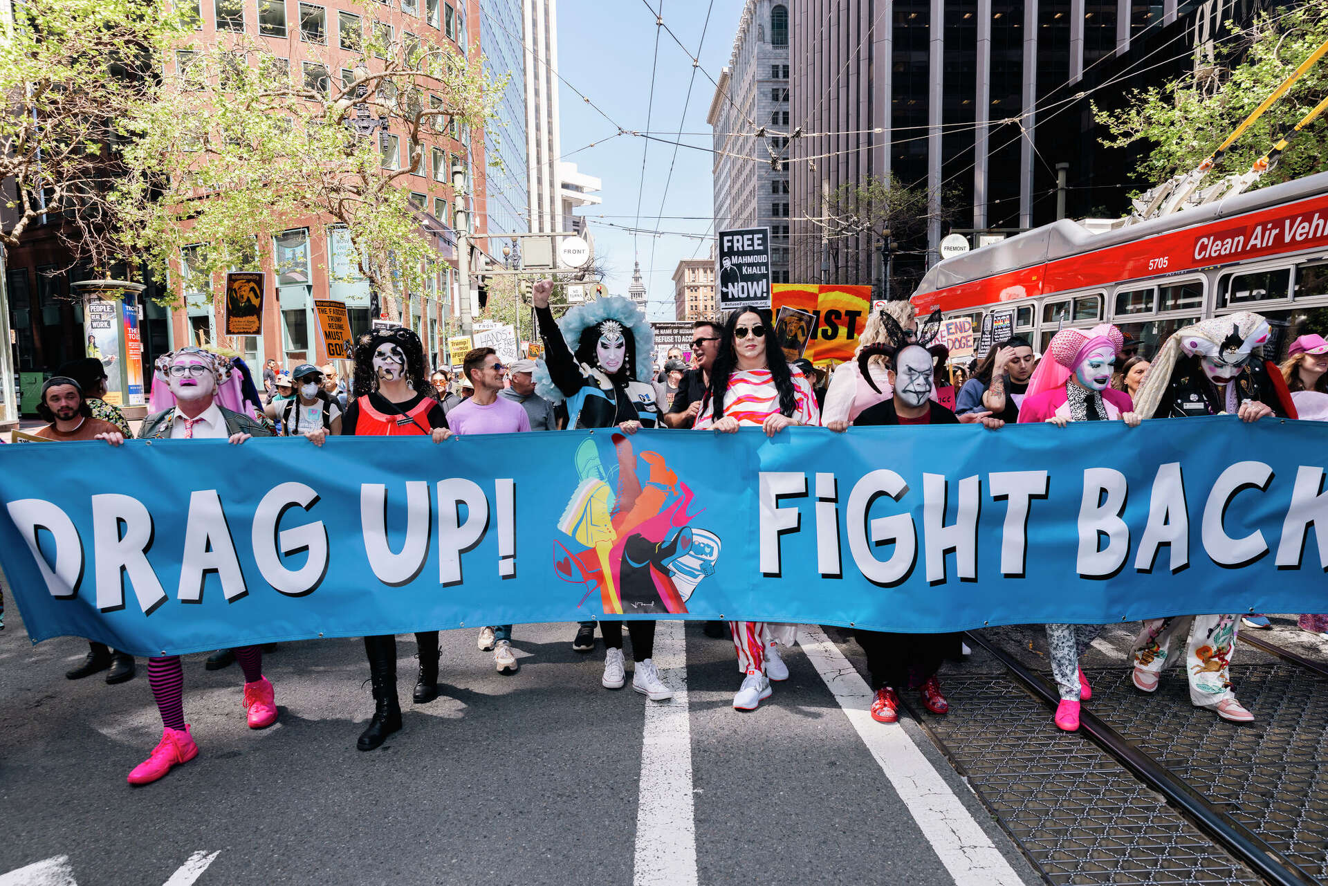 S.F. march unites drag queens, educators and immigrants to defy Trump