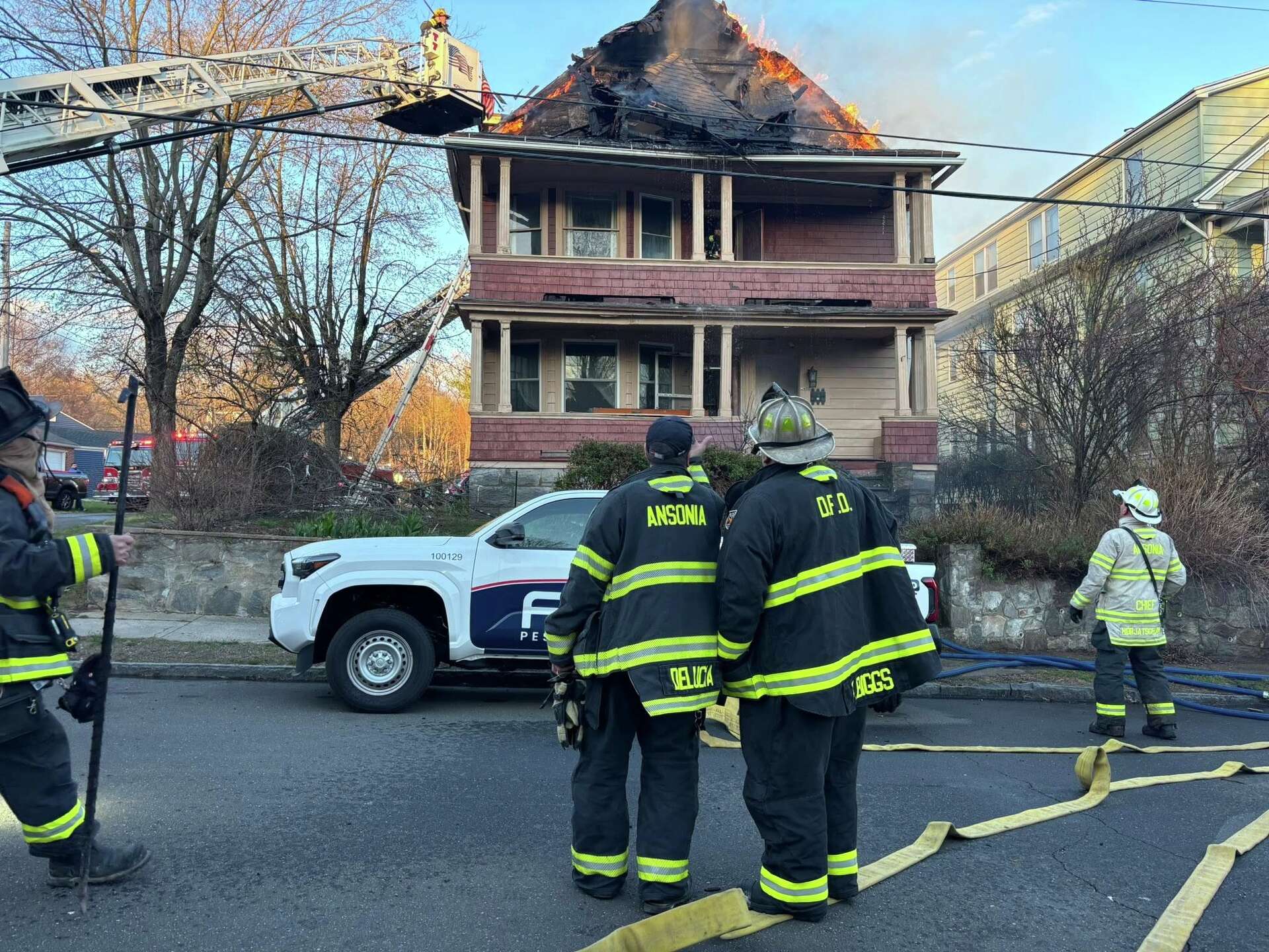 Fire erupts at Ansonia home on Hubbell Avenue, officials say