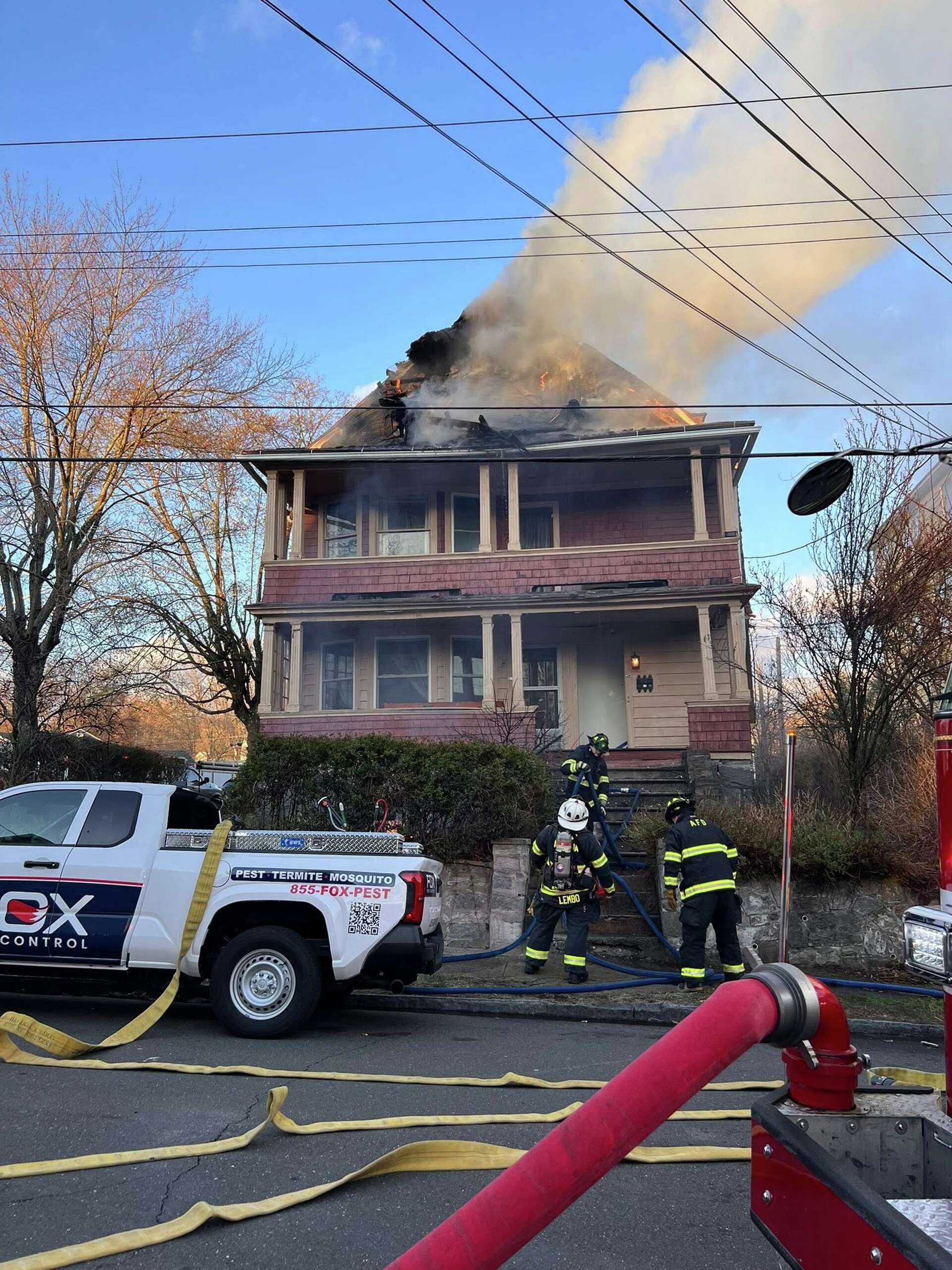 Fire erupts at Ansonia home on Hubbell Avenue, officials say