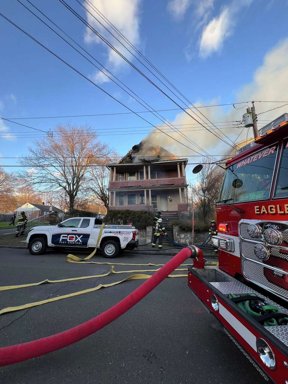Fire erupts at Ansonia home on Hubbell Avenue, officials say